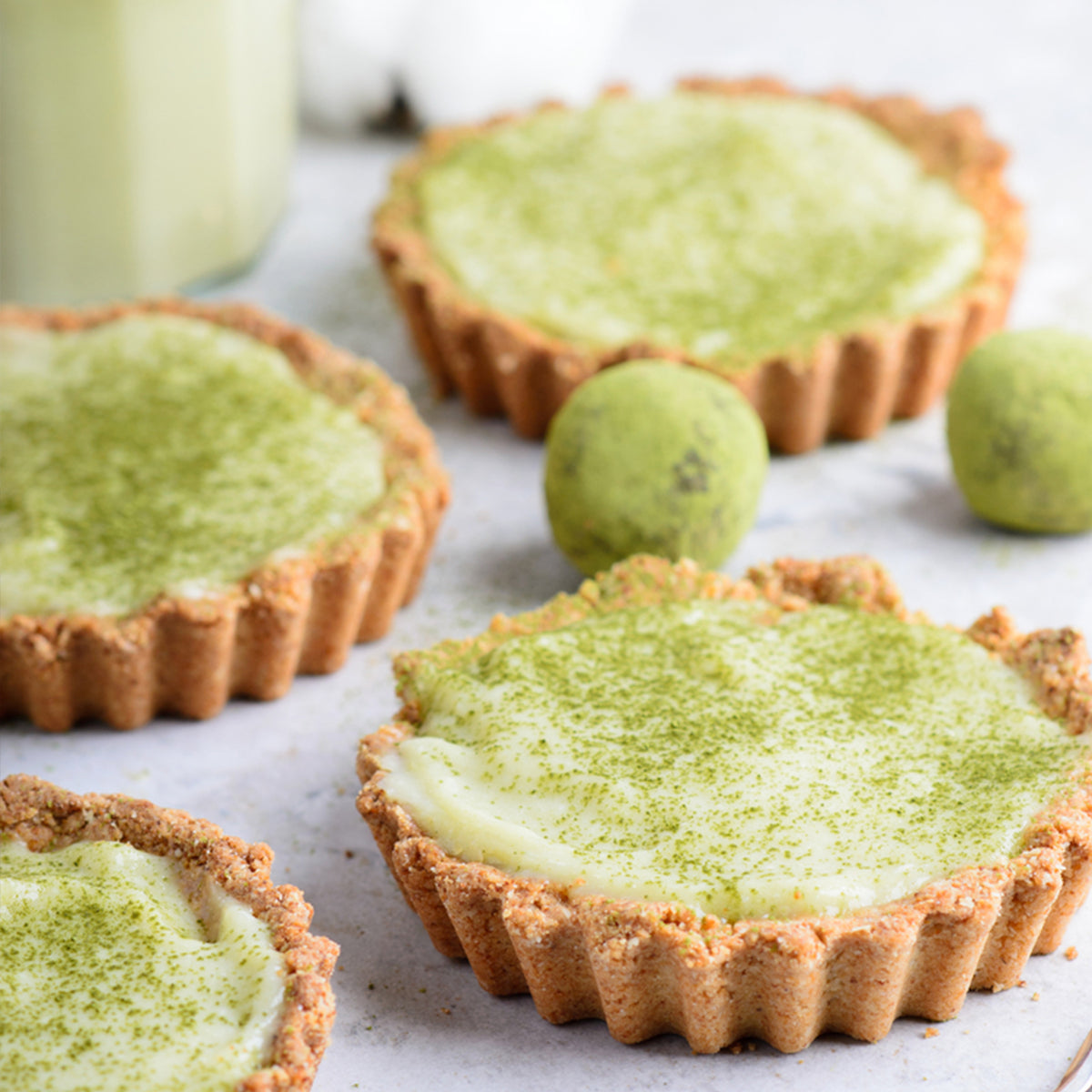 Crazy Easy Recipe Here - Matcha Tarts | Matakana Superfoods